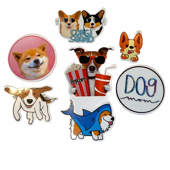 Dog | 21 Vsco Sticker Set Dogs Corgi Shiba Inu Terrier Jack Russell Dog ...